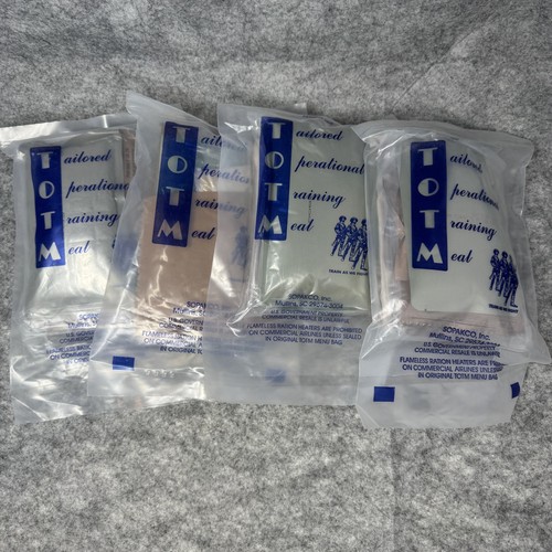 Lot Of 4 TOTM Tailored Operational Training Meal MREs New Old Stock | eBay