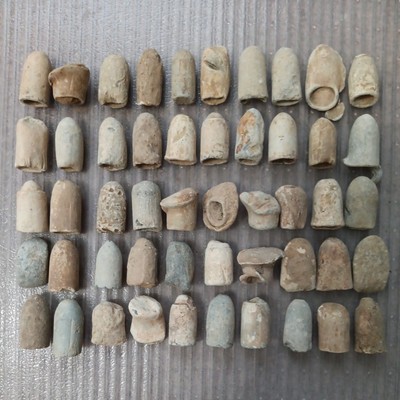 50 Fired Confederate Enfield Bullets - Dug In Cold Harbor Battlefield ...