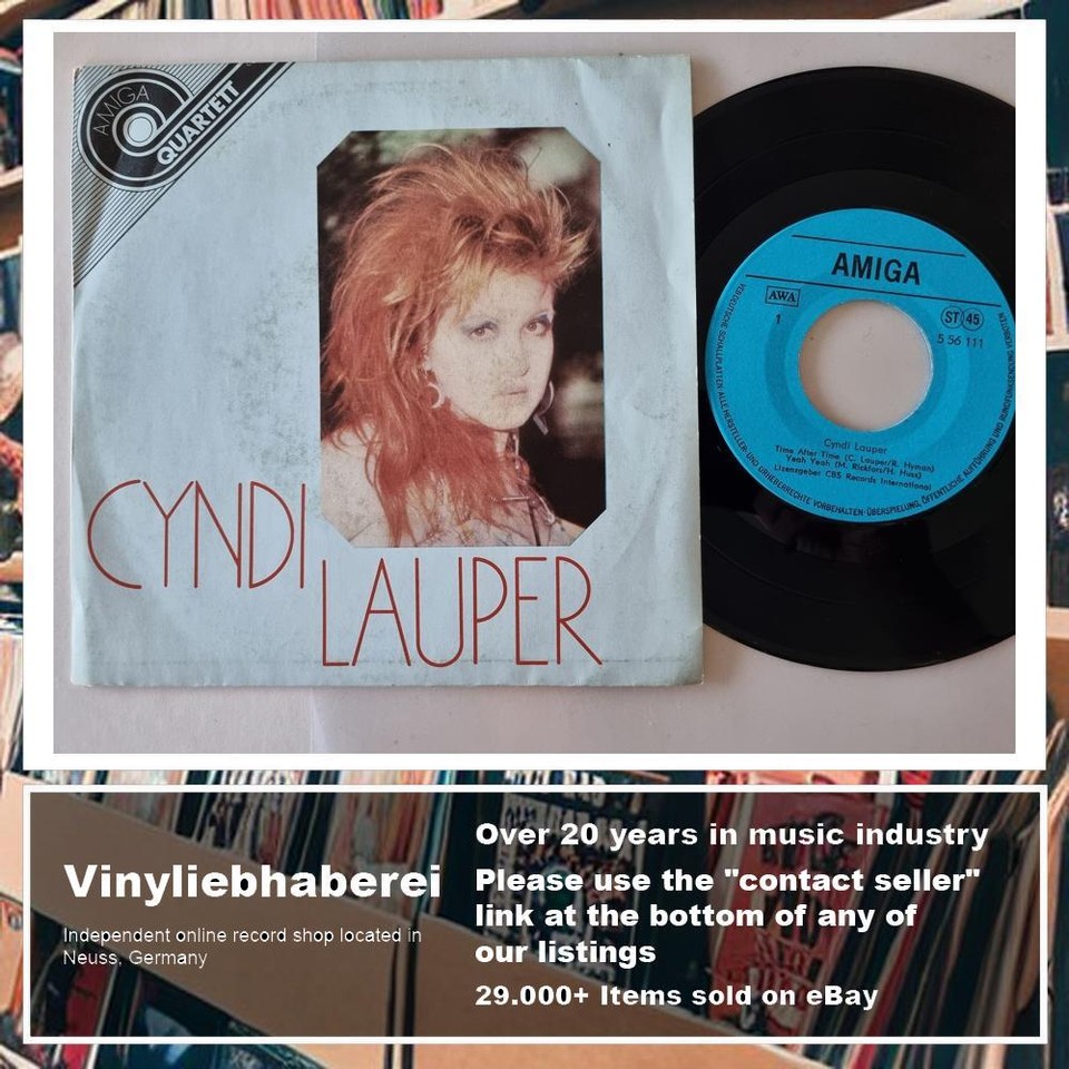 Cyndi Lauper - Time after time/ Girls just want to have fun 7'' Vinyl ...