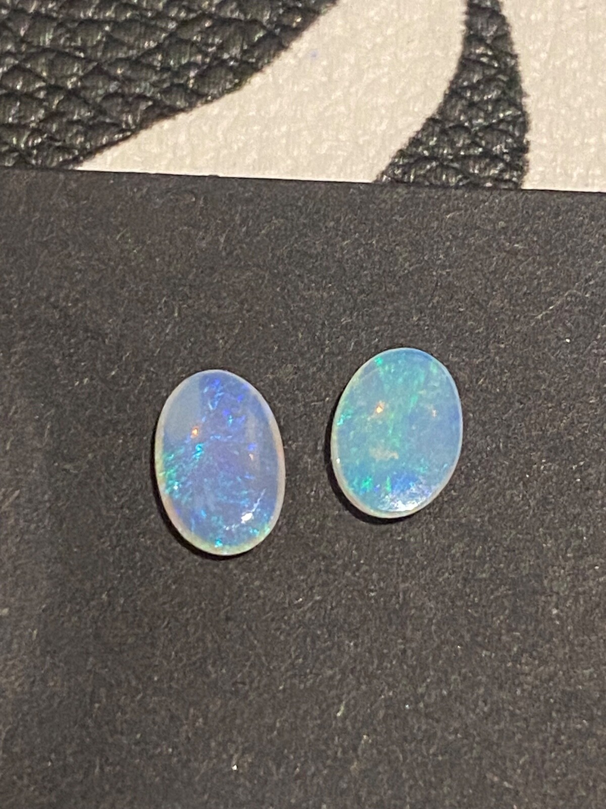 A Pair of Australian Loose Solid Opals of 0.80ct (0.40ct each). Lightning Ridge. | eBay Australia