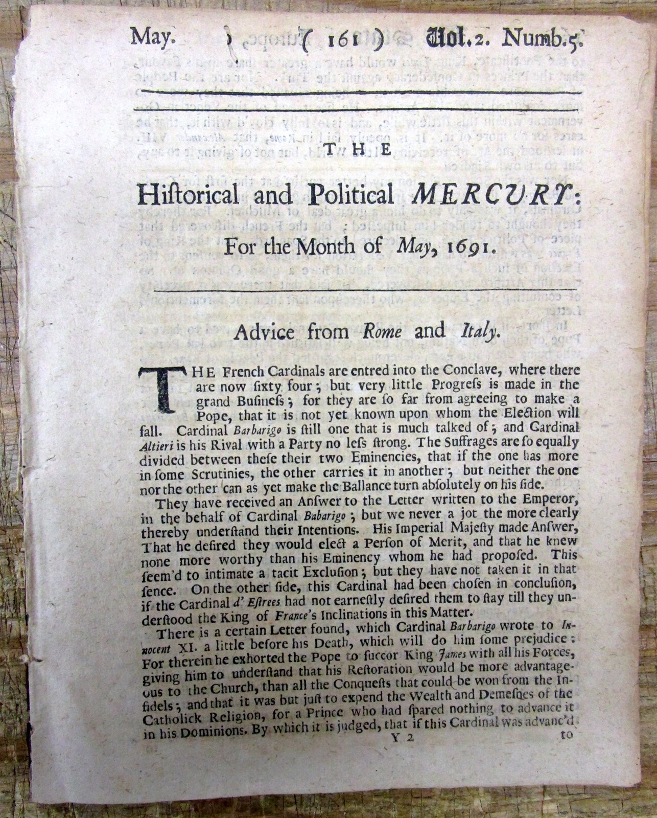 Lot of 4 1691-1757 newspapers with all 4 FRENCH & INDIAN Colonial ...