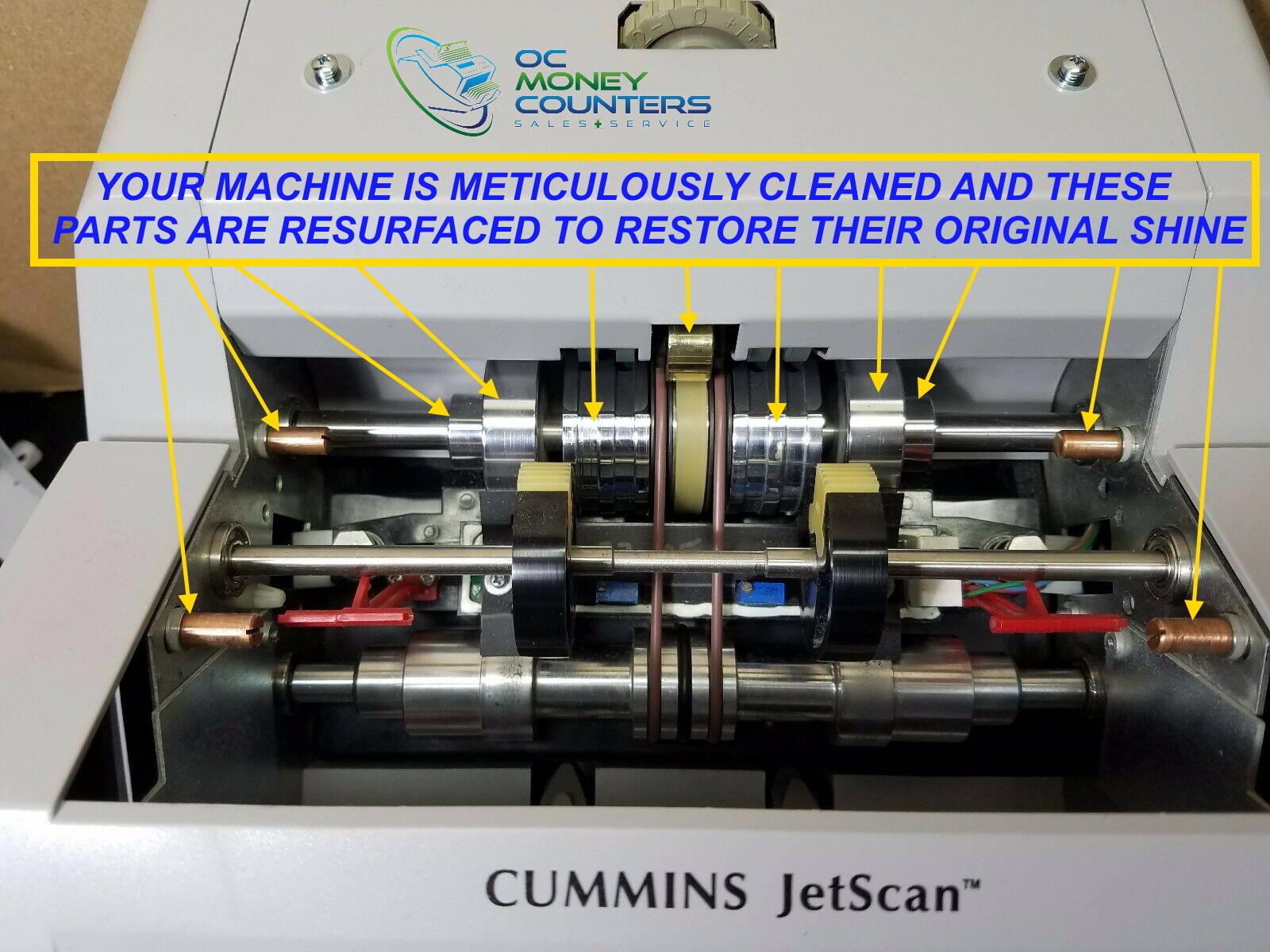 Complete REBUILD Service Cummins Allison Jetscan JetCount ...