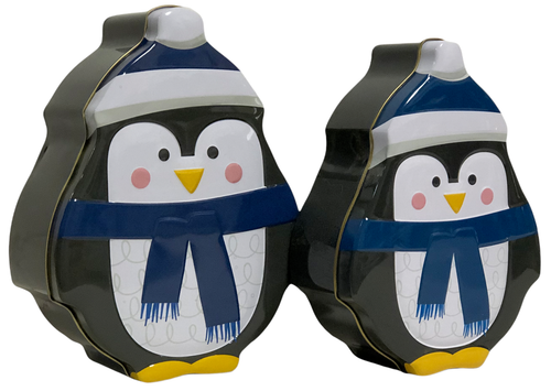 CHRISTMAS TINS Beekman 1802 PENGUIN + Fresh Air Soap Lotion Gel Shampoo ...