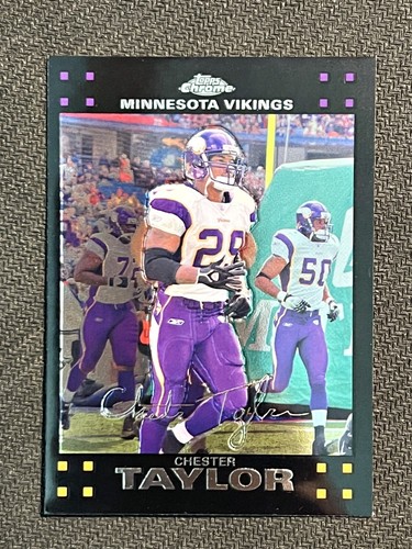 2007 Topps Chrome Football CHester Taylor Minnesota Vikings TC15 | eBay