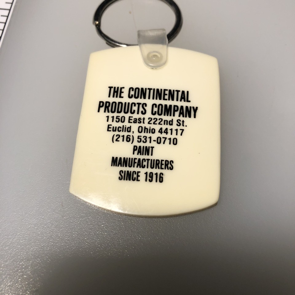 Euclid Ohio Continental Products Co Paint Can Painting Vintage Keychain ...