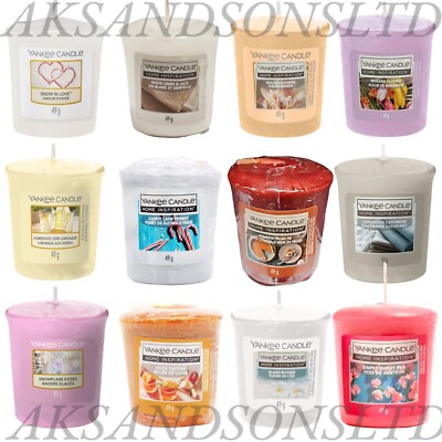 Yankee Candles Scented Sampler Votive 49g Candles Festive Event Small ...