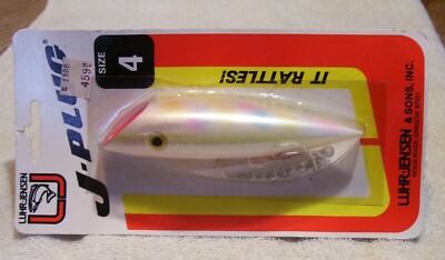 MW012124 VINTAGE LUHR JENSEN J-PLUG SIZE4 SALMON LURE MOTHER OF PEARL ...