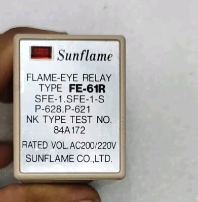 Relay Sunflame Flame Eye Relay FE-61R / FE61R Flame Eye Relay FREE FAST ...