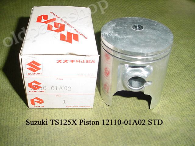 Suzuki TS125 TS125X Piston Standard Size NOS 12110-01A02 PISTON STD TS ...