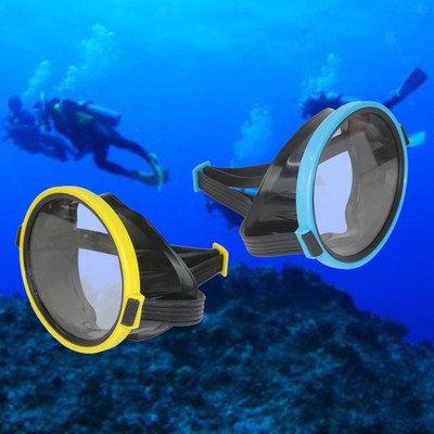 Classic Children Oval Free Dive Mask Wide View Underwater Swim Goggles ...