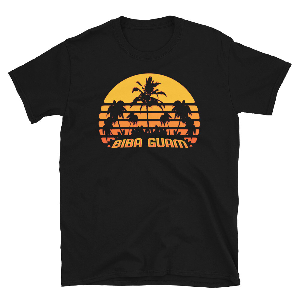 Guam Apparel Retro Sunset Palm Chamorro Guahan 671 Guamanian Gift ...