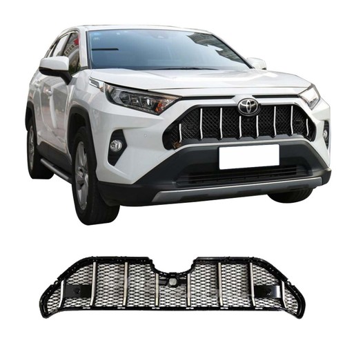 Front Bumper Grill GT Style Black Chrom Trim Grille Fit 2019-2024 ...