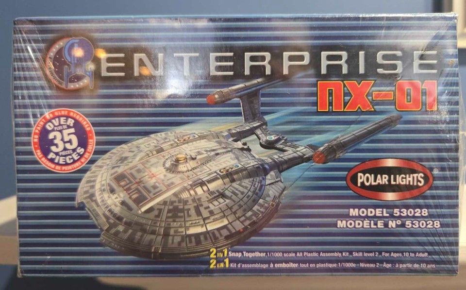 POLAR LIGHTS STAR TREK ENTERPRISE NX-01 MODEL KIT 53028 - FACTORY ...