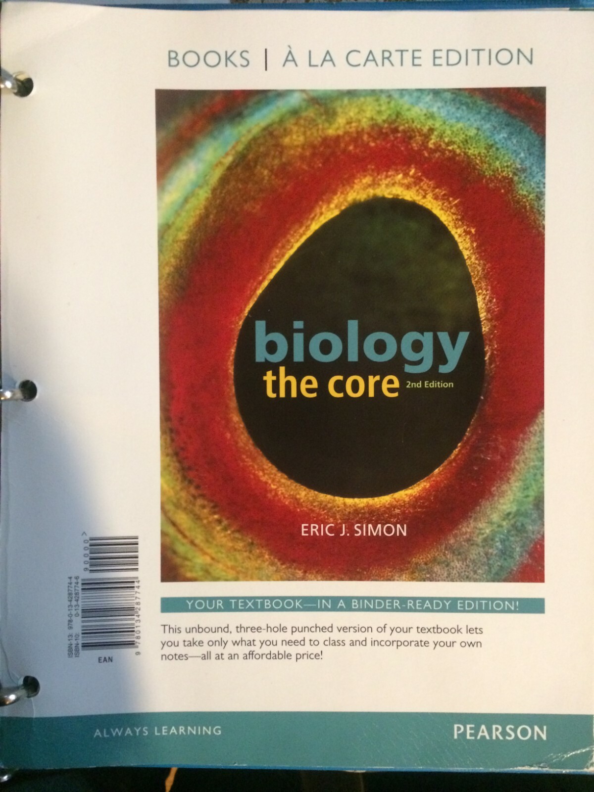 biology the core 2nd edition ERIC J. SIMON | eBay
