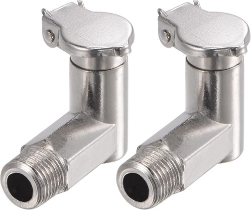 uxcell Grease Oil Cup Spring Cap M10x1 L-Shaped Male Thread Nickel | eBay