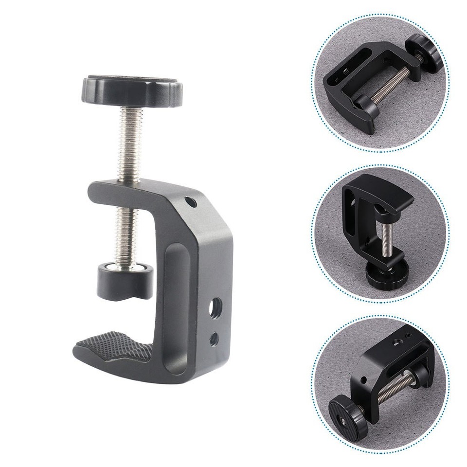 2pcs Desktop Mount Clip Quick Release C Clip Holder Adjustable Camera ...