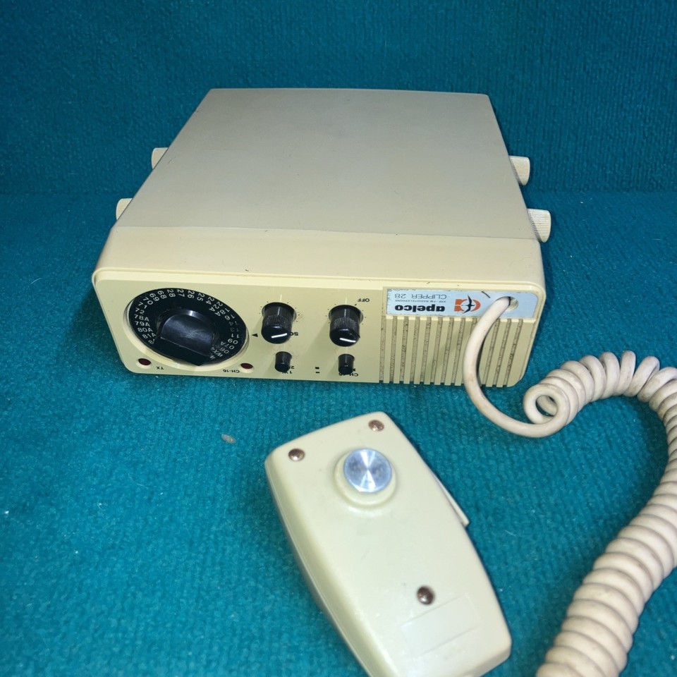 Vintage APELCO VHF-FM Radiotelephone Clipper 28 , W/mic | eBay