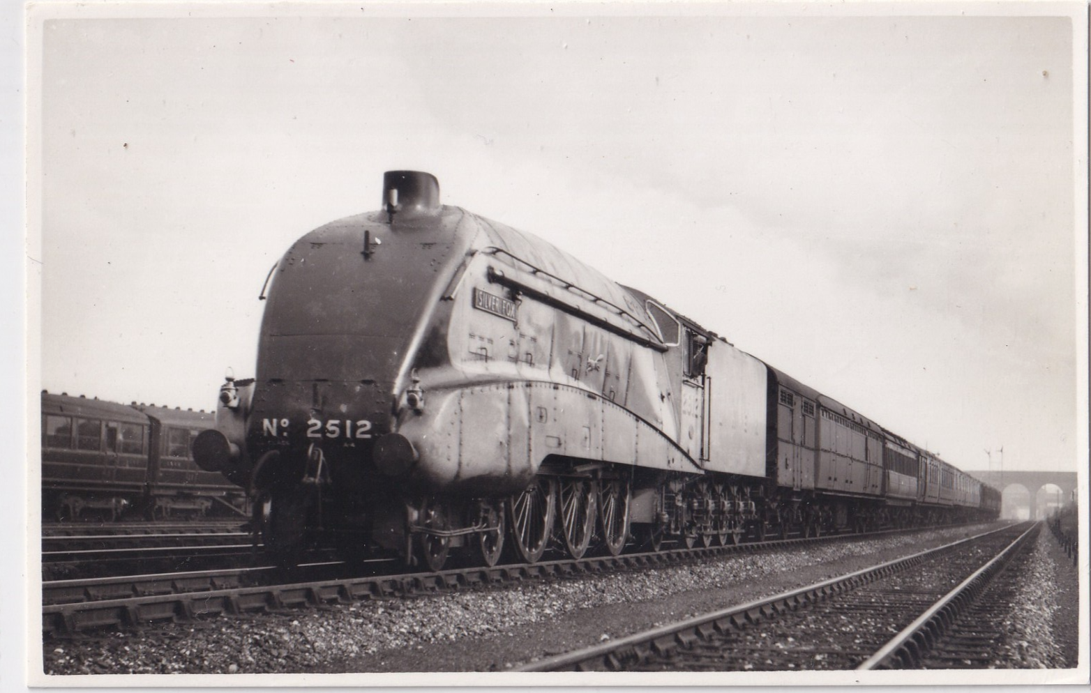 LNER RAILWAY LOCO NO 2512 SILVER FOX RP PHOTO PHOTOMATIC | eBay UK