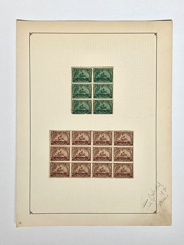 1898 RB27 RB24 Rouletted Block Battleship Proprietary | eBay