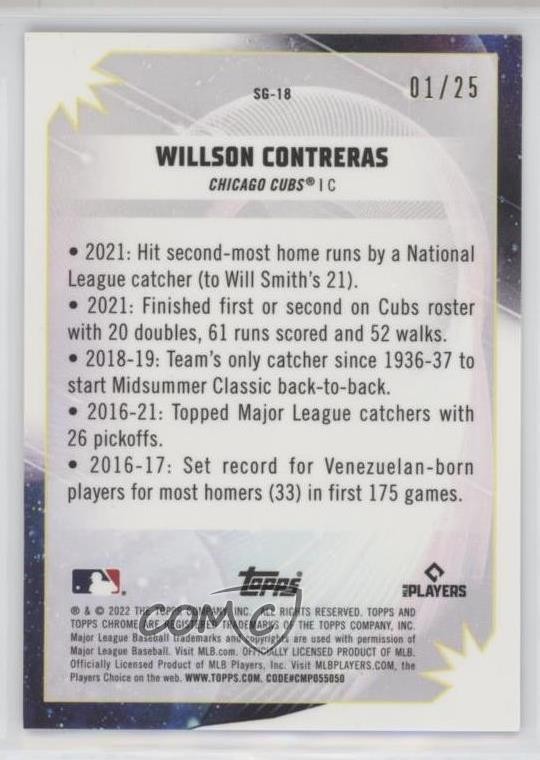 2022 Cosmic Chrome Star Gaze Orange Galactic Refractor /25 Willson ...