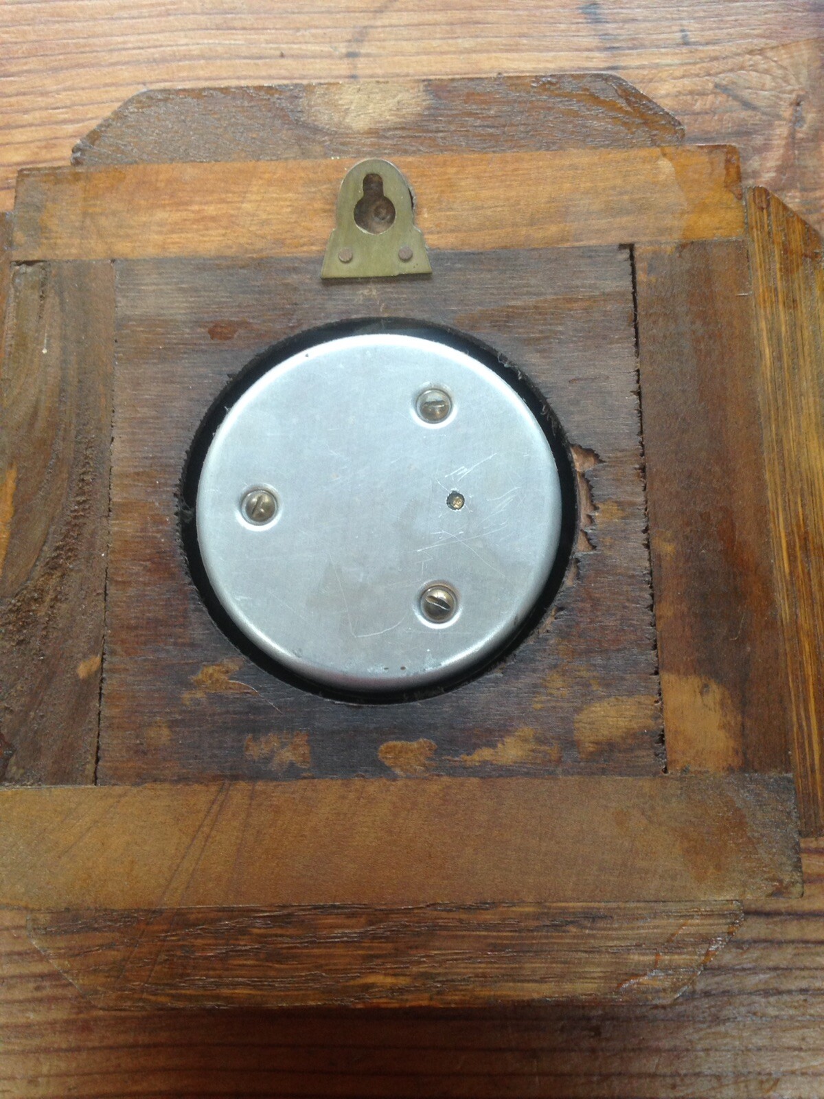1930s Oak Aneroid Wall Barometer spares or repair | eBay UK