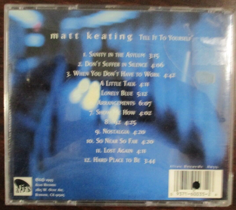 Matt Keating, Tell It To Yourself, CD, 1993, Alias | eBay