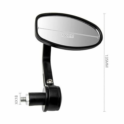 7/8" Handlebar Bar End Mirrors For Honda CB500F CB650F CB300F Kawasaki ...