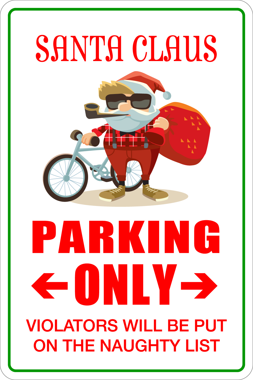 *Aluminum* Santa Claus Parking Only 8"x12" Metal Novelty Sign NS 142 | eBay