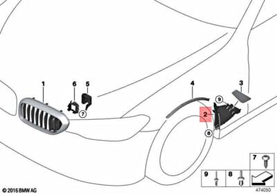 Genuine BMW G30 G31 G38 518d 520d ed Air Duct Side Panel Inner Left ...