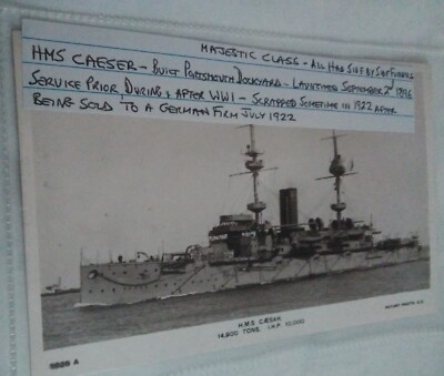 HMS Caesar Rotary Real Photo Postcard | eBay