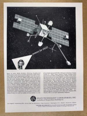 1963 STL Space Technology Lab NASA OGO Observatory Spacecraft vintage ...