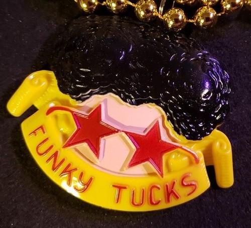 Mardi Gras Beads - Krewe of Tucks - Funky Tucks Beads - Gold Beads | eBay