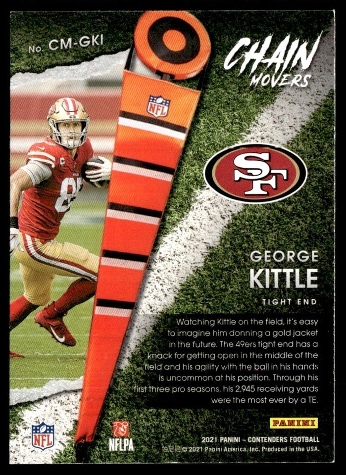 2021 Panini Contenders Chain Movers George Kittle San Francisco 49ers # ...