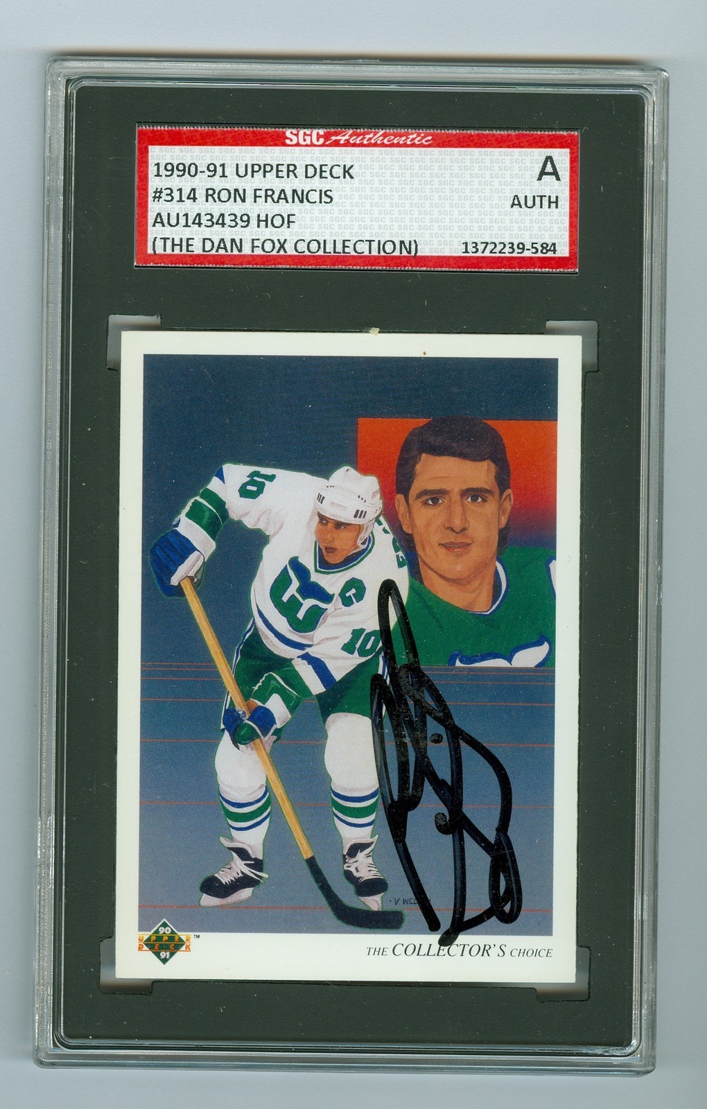 Ron Francis Autographed 1990-91 Upper Deck Card #314 SGC Authentic ...