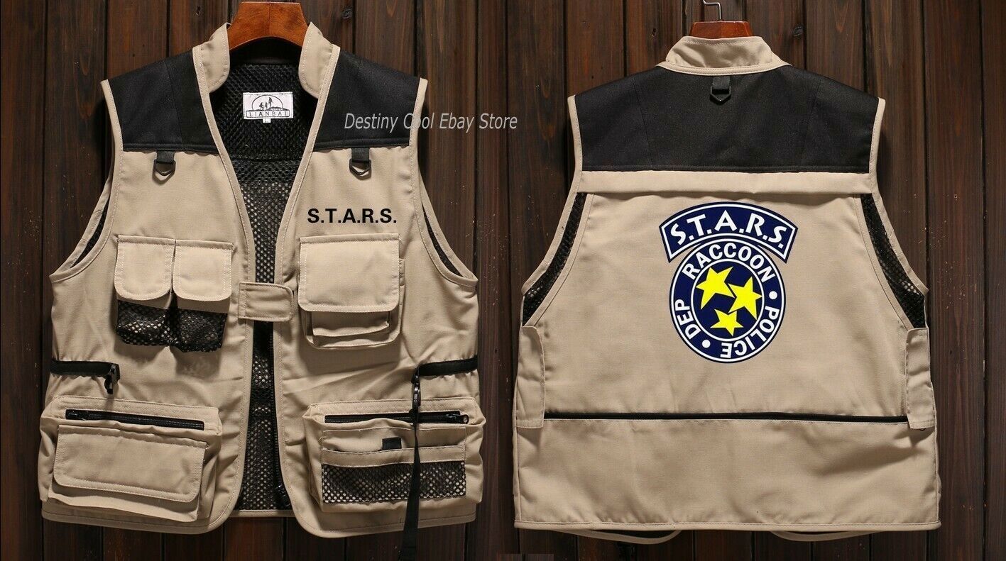 Resident Evil STARS Biohazard Cosplay Costume Jacket Vest Sleeveless ...