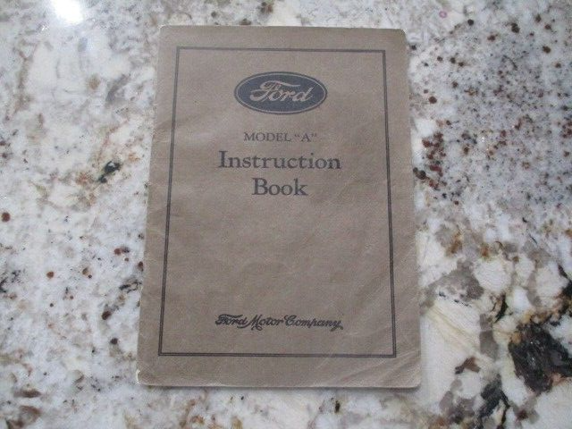 'Two' Original 1930 Model A Ford Instruction Books 1-Late & 1-Early | eBay