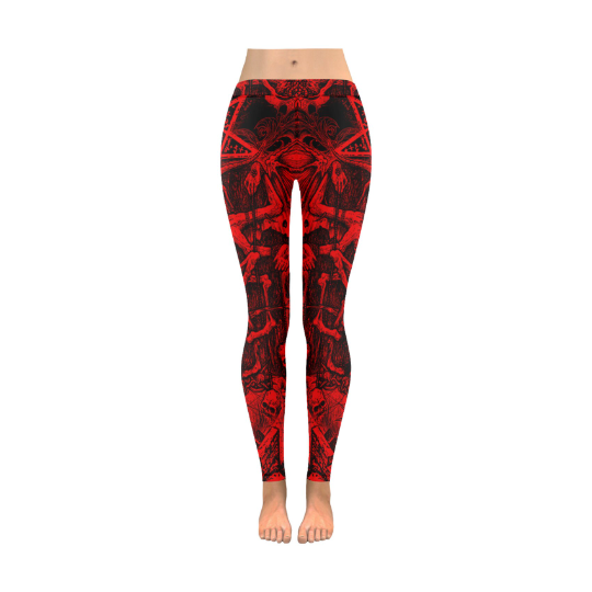 Goth Leggings Pentagram Gothic Witchy High Waist Yoga Pants | eBay