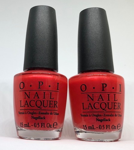 OPI Nail Polish CALENDAR GIRL NL D25 Glowing Pinked Red Coral Shimmery ...