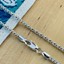 Real 925 Sterling Silver Diamond Cut Popcorn Chain Necklace Made in ...