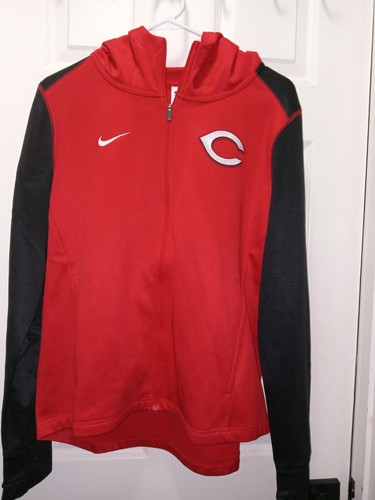 Rare Nike Cincinnati Reds Zipper Pullover Hoodie Jacket Large Size MLB ...