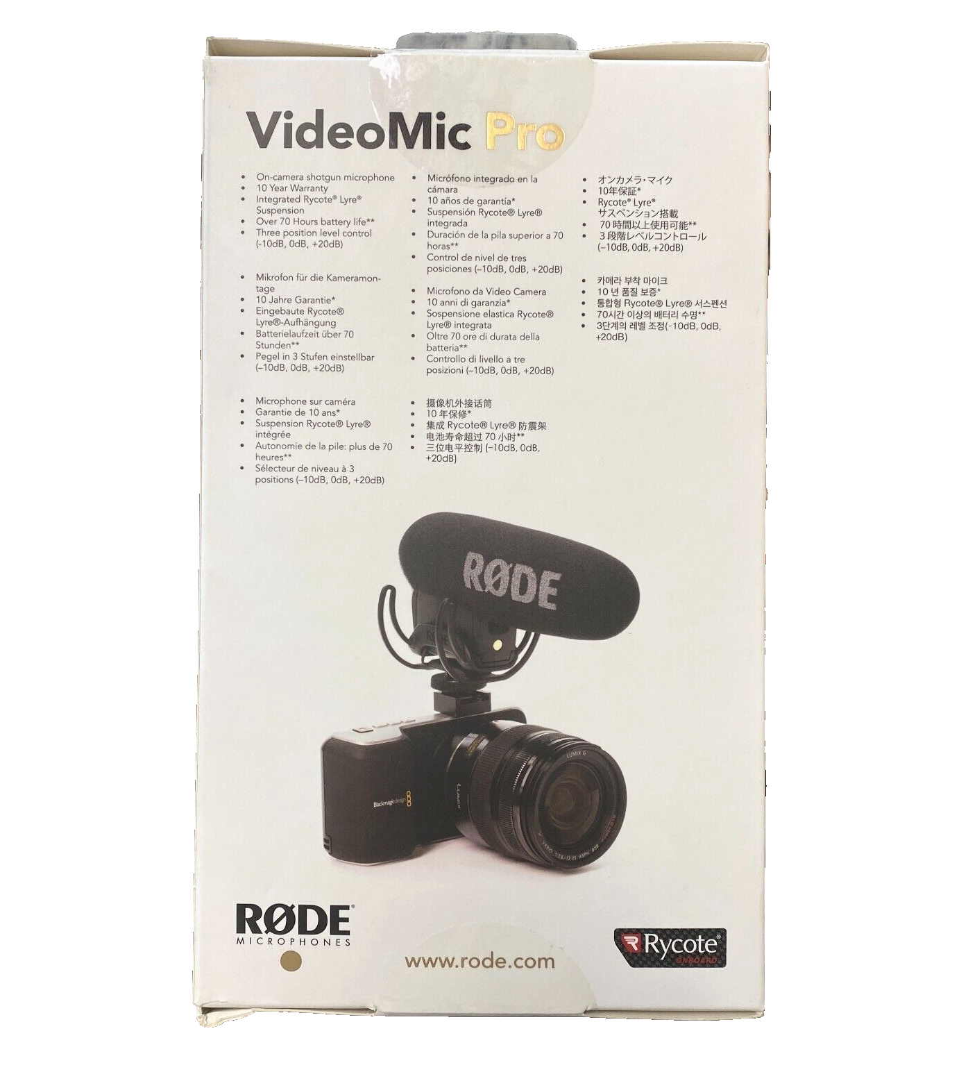 Rode VIDEOMICPRO-R Mic Pro Condenser Wired Professional Microphone for ...