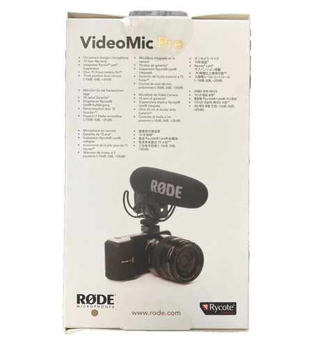 Rode VIDEOMICPRO-R Mic Pro Condenser Wired Professional Microphone for ...