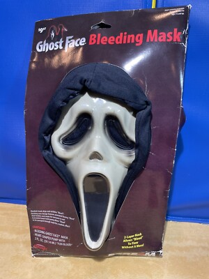 SCREAM Bleeding Ghost Face Mask Horror Costume | eBay