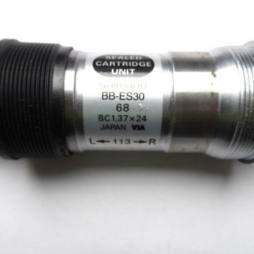 NOS Shimano BB Bottom Bracket OCTALINK ES-30 113mm BC1.37X24 width:68mm ...
