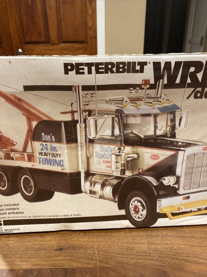 Peterbilt Wrecker Tow Truck Vintage AMT Matchbox 1:25 Sealed, Unbuilt ...