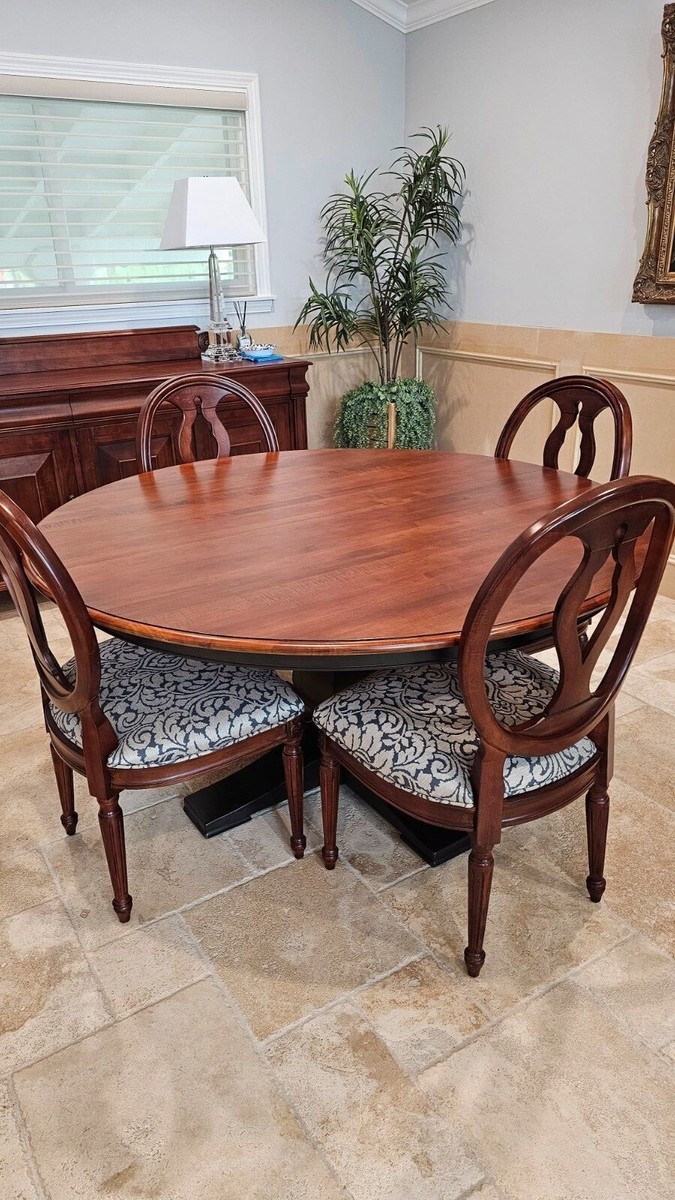 Beachy Bistro Dining Room Ethan Allen Round Dining Table Dining