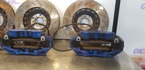14 BMW M6 F13 BRAKE CALIPER SET PAIR FRONT AND REAR WITH ROTORS BLUE | eBay