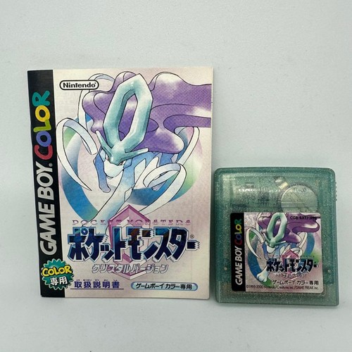 Pokemon Crystal Version Game Boy Color with Manual no box Japanese | eBay