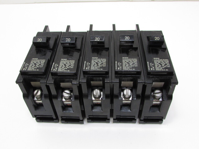(5) CIRCUIT BREAKER BQ1B020 ITE 1 POLE 20 AMP 120/240 VOLTS BREAKER Set ...