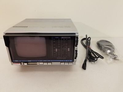 Vintage 1988 EMERSON Model VR36 - 5'' Black and White Portable TV w/AM ...